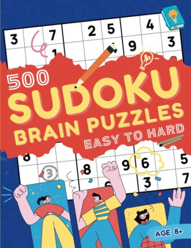 500 SUDOKU Brain Puzzles Easy to Hard: Boost Your Brainpower with 500 ...