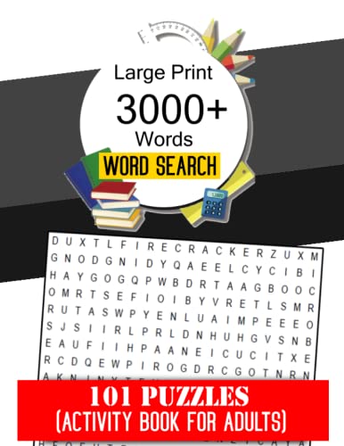 Large Print 3000+ Words Word Search: 101 Puzzles by Valerie Hodge ...