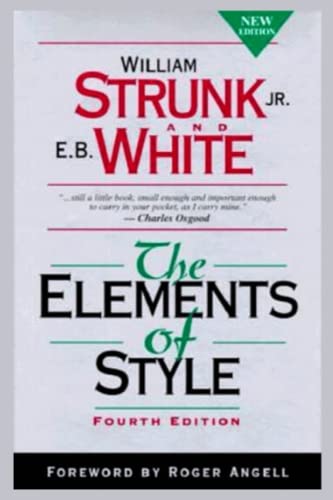 The Elements of Style Fourth Edition by William Strunk Jr. | Goodreads