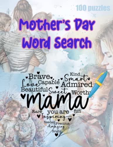 Mother's Day Word Search: A fun and interactive puzzle book for moms ...
