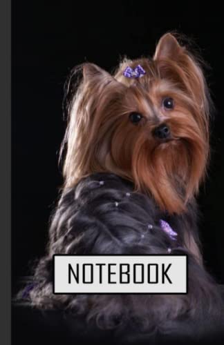 Magnificent Yorkie Notebook: Yorkie Lined Ruled Notebook for school ...