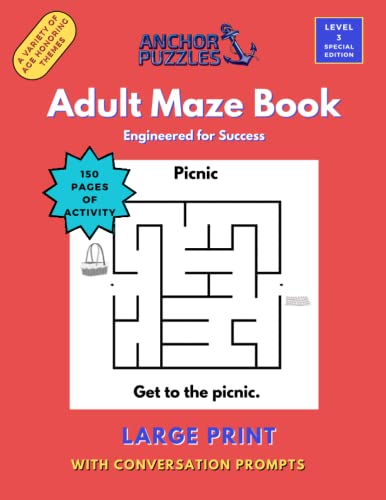 Adult Maze Book Engineered for Success (Level 3): A variety of age ...