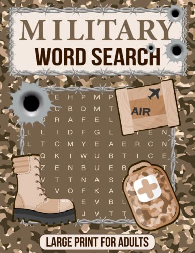 Word Search – Military Edition: Large Print Word find puzzles about ...