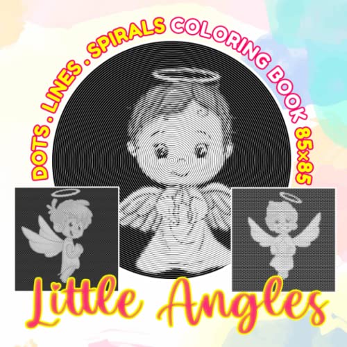 Little Angles Dots Lines Spirals Coloring Book: Sweeties Colouring ...