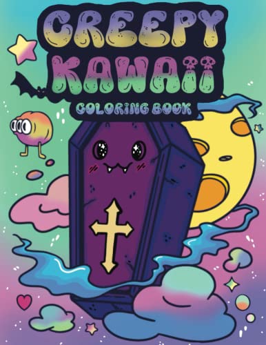 Creepy Cute Kawaii Coloring Book: Cute Kawaii Horror Gothic Spooky ...