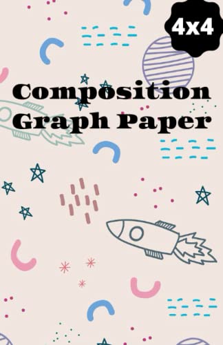 Space Design Composition Graph Paper: 4x4 Graph Paper | Great for ...
