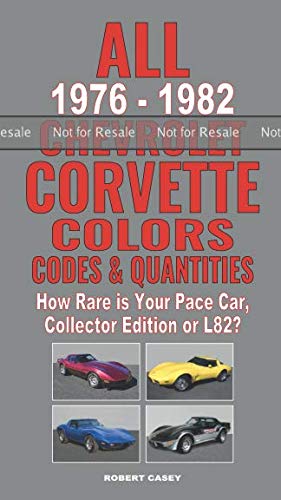 PROOF: All 1976-1982 Chevrolet Corvette Colors, Codes & Quantities: How ...