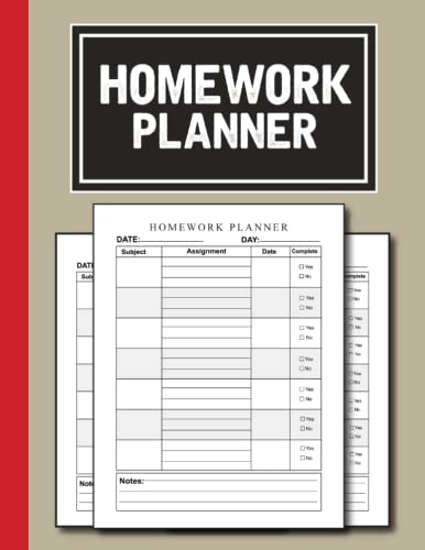 Homework Planner: A Perfect Student Homework Planner Notebook 2023-2024 ...