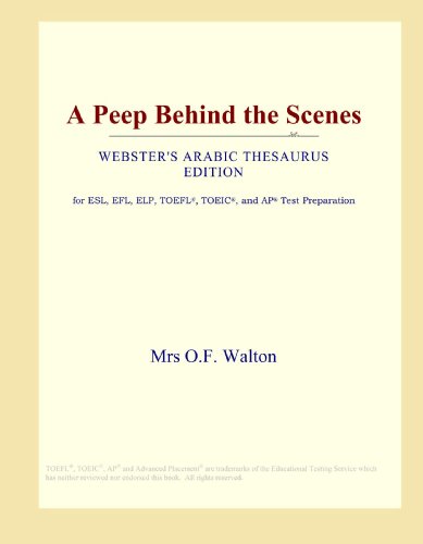 A Peep Behind the Scenes by Icon Group International | Goodreads