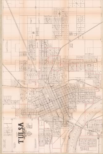 Tulsa Map Journal: Vintage 1915 Map of Tulsa Notebook by Twin Spires ...