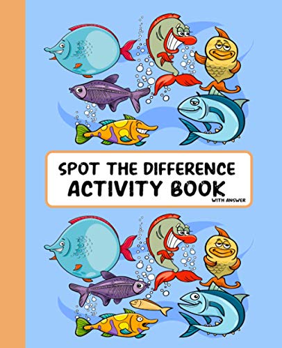 Spot the difference Activity book with answer: Funny Spot the ...
