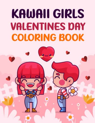 Kawaii Coloring Book for Girls: 30 Large Print Kawaii Coloring Book for ...
