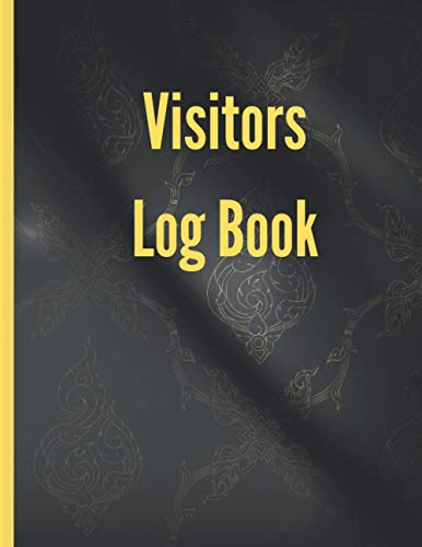Visitors Log Book: Visitor entry and exit tracking logbook | Management ...