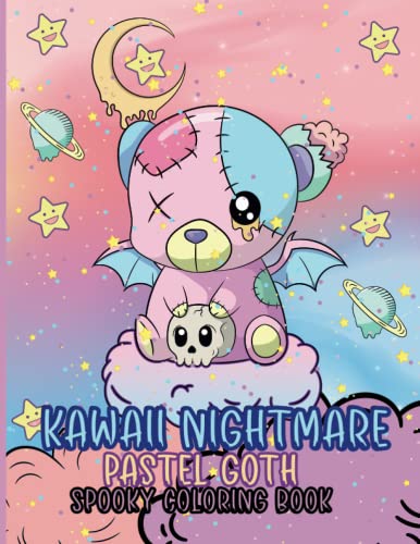 Kawaii Nightmare Pastel Goth Spooky Coloring Book: Creepy Kawaii ...