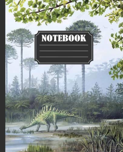 Great Dinosaurs Notebook: Dinosaur Science Illustration | Cute ...