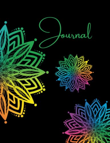 Relaxing Mandala Journal: US Letter Sized Ruled Paper Notebook for ...