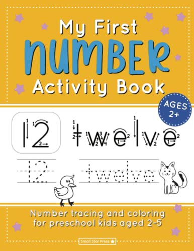 My First Number Activity Book: Number tracing and coloring for ...