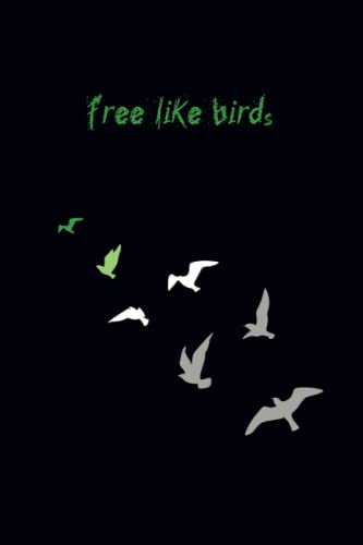 Aromantic Free Like Birds Notebook: Aromantic Blank Lined Journal ...