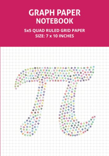 Graph Paper Notebook: 5x5 Quad Ruled Grid Paper for Math, Science and ...