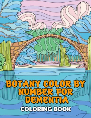 Botany Color By Number For Dementia Coloring Book: Unique Illustrations ...