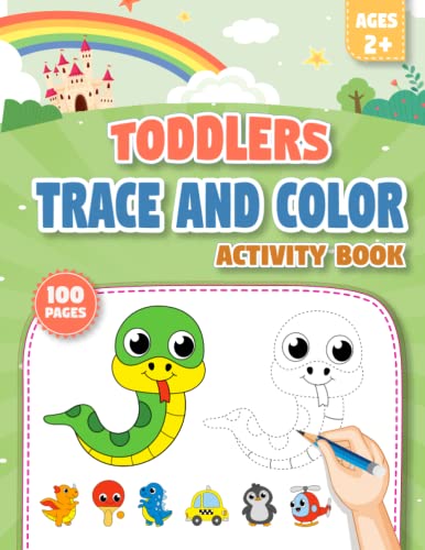Toddlers Trace And Color Activity Book: Over 50 Fun Different Tracing ...
