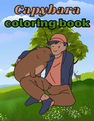Capybara Coloring Book: A Cute Unique Coloring Book With Fun And Easy ...