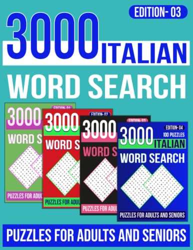 Fun With Italian Word Search Puzzles Amazing Puzzles Book For Adults