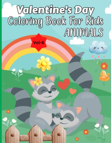 Valentine’s Day Coloring Book for Kids: (Animals Volume-6) Panda ...