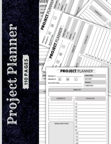 Project Planner: Project Management Organizer with Checklist | Track ...