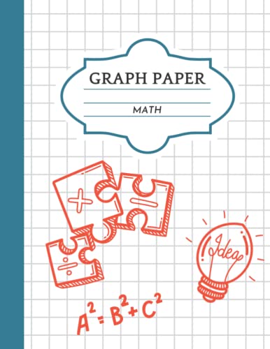 Graph Paper for Math: Handy Math Notebook Graph Paper, 120 Pages, 8 ...