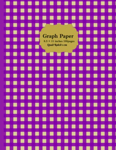 Graph Paper: Large Simple Graph Paper Notebook Quad Ruled 1cm,100 Pages ...