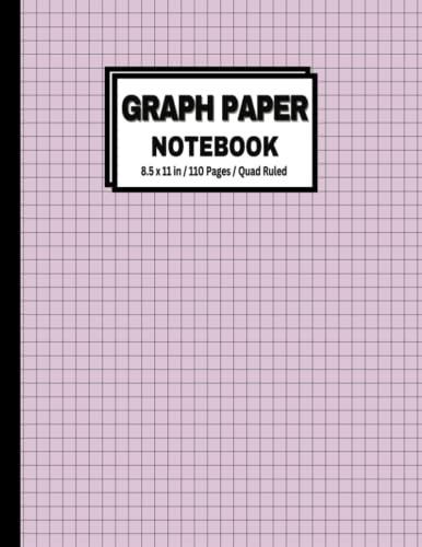 Graph Paper Notebook: Grid Paper Notebook, Grid Paper for Math and ...