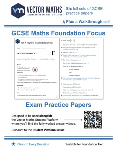 New GCSE Maths Exam Practice Papers - Foundation Focus: perfect for the ...