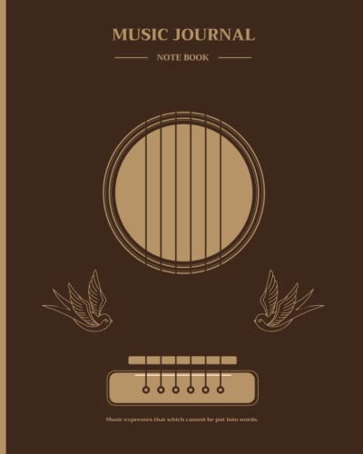 MUSIC JOURNAL (Notebook): Blank Sheet Music Notebook - music note cover ...