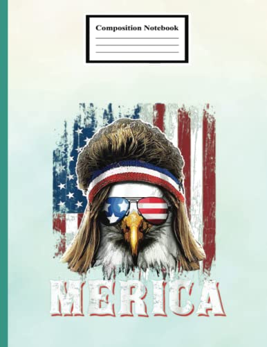 Eagle Composition Notebook: A Matte Wide-Lined Workbook Suitable for ...
