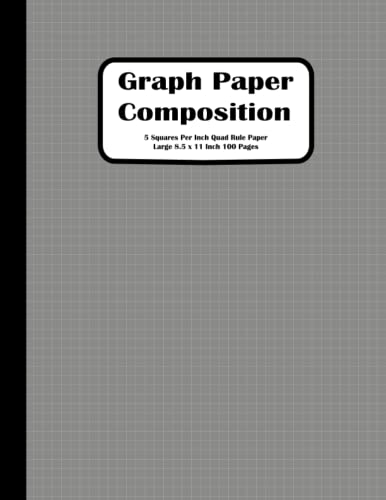 Graph Paper Squares: Graph Paper 5 Squares Per Inch Notebook, Cover ...