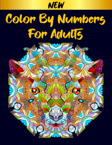 New Color By Numbers For Adults: Adult Coloring Book Color by Numbers ...