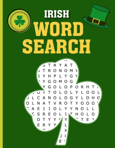 Big Print Irish Word Search for Adults: A New St. Patrick's Day Fun and ...