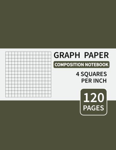Graph Paper Notebook: Grid Paper Notebook, Math and Science Composition ...