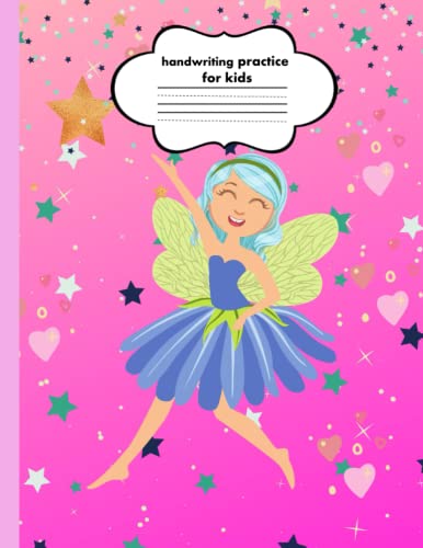 handwriting practice for kids: kindergarten notebook with lines ...