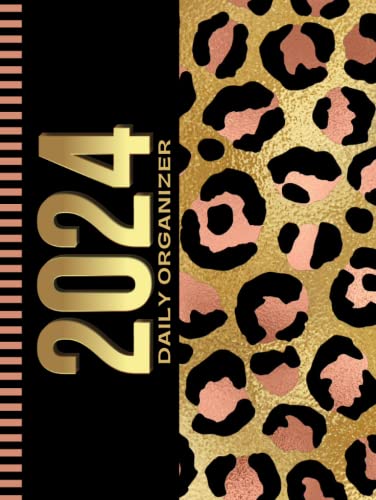 2024 Daily Organizer: Hardcover / 8.5x11 Large Dated / One Page Per Day ...