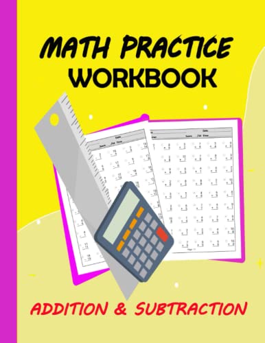Math Practice Problems Workbook: 100 Days of Timed Tests Addition and ...