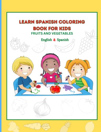 Bilingual English and Spanish Coloring Book: Learn Spanish Coloring ...