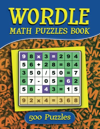 Math Wordle Puzzles Book ( Large Print ): Unlock your inner ...