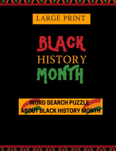 Black History Month Word Search Puzzle Activity Book: Activity Book for ...