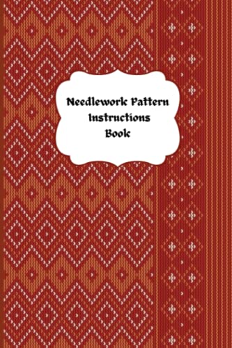 Red Design | Needlework Patterns Instructions Book: Knitting and ...