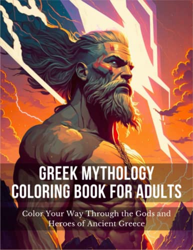 GREEK MYTHOLOGY COLORING BOOK FOR ADULTS: mythological coloring book ...