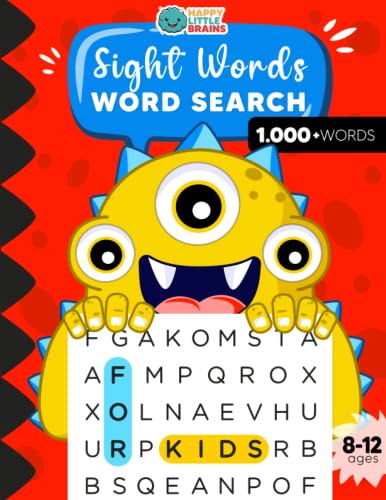 Sight Words Word Search for Kids ages 8-12: 101 Word Search Puzzles ...