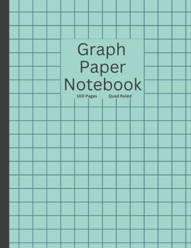 Graph Paper Notebook: Large 8.5 x 11 Graph Paper Notebook, Quad Ruled ...