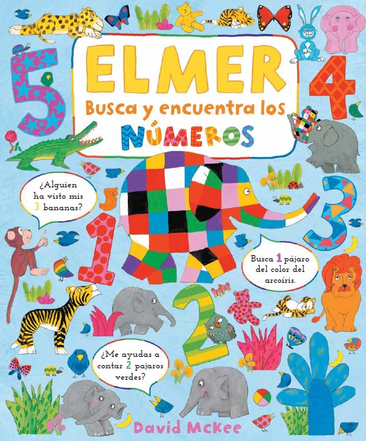 Elmer. Libro de cartón - Busca y encuentra los números de Elmer by David McKee | Goodreads